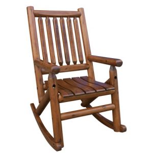 Leigh Country Amber Log Porch Single Rocker #TX 36000 | Safford Trading ...