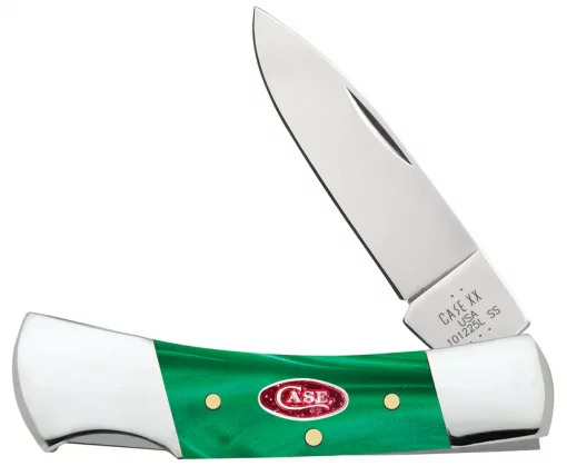 Case Knife Smooth Green Pearl Kirinite Lockback #24415 | Safford ...